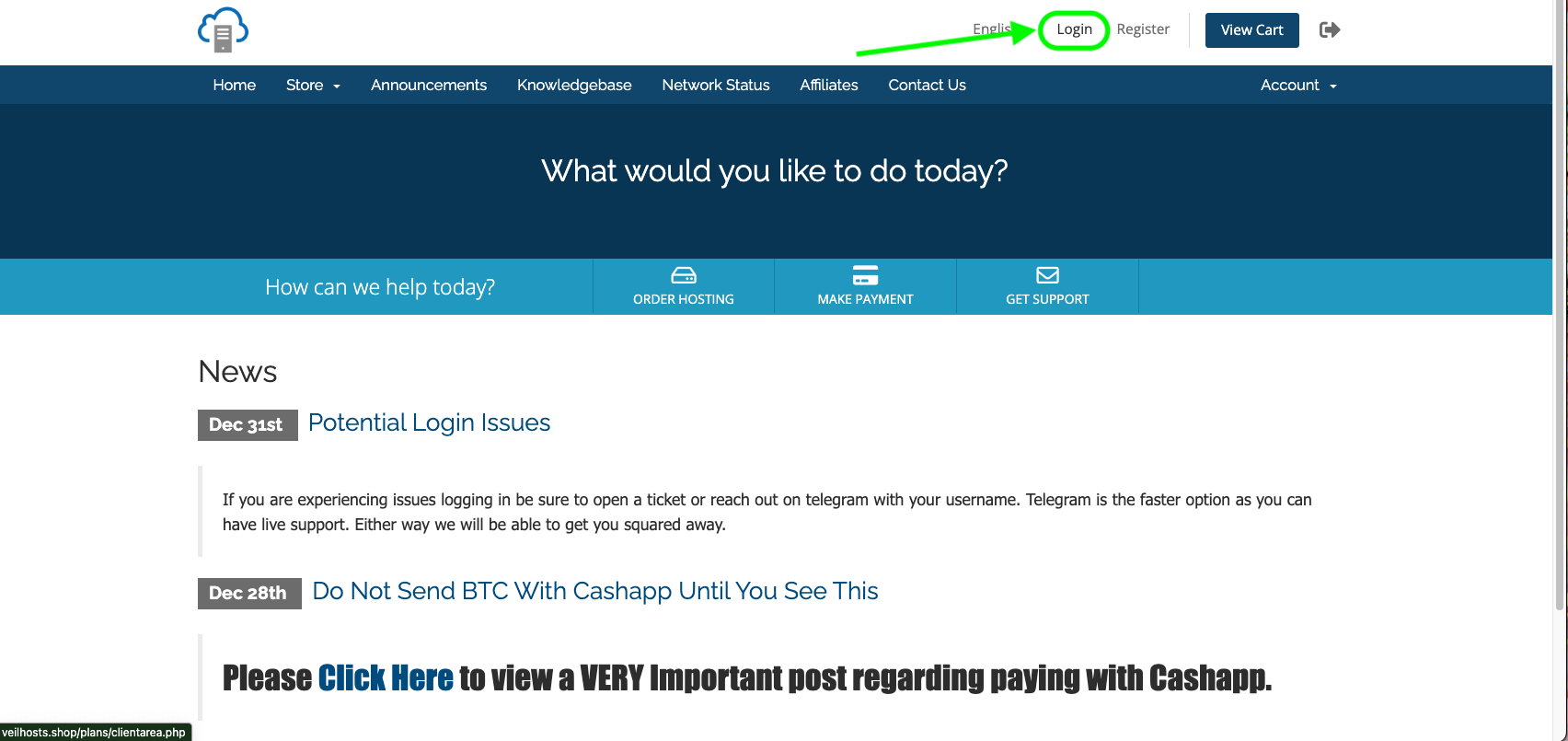 How To Apply Credits To An Order (Picture Tutorial) - Knowledgebase - VH - Premier Hosting